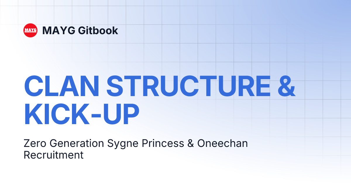 CLAN STRUCTURE & KICK-UP | MAYG Gitbook